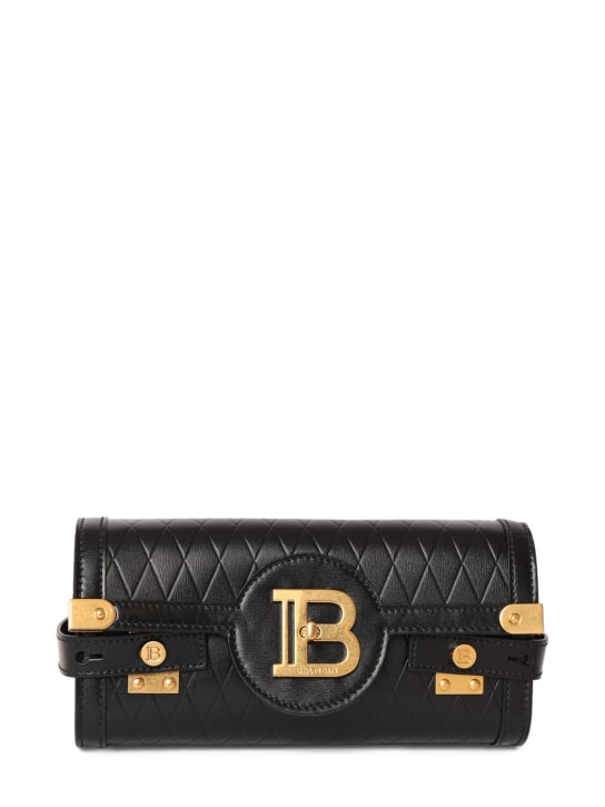 B-buzz 23 embossed leather clutch - Balmain - Women | Luisaviaroma