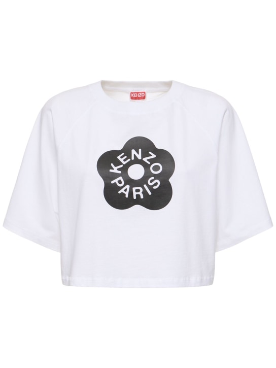Boke cropped cotton boxy t-shirt - Kenzo Paris - Women | Luisaviaroma