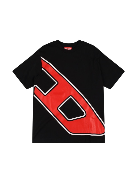 Maxi d printed cotton t-shirt - Diesel Kids - Boys | Luisaviaroma
