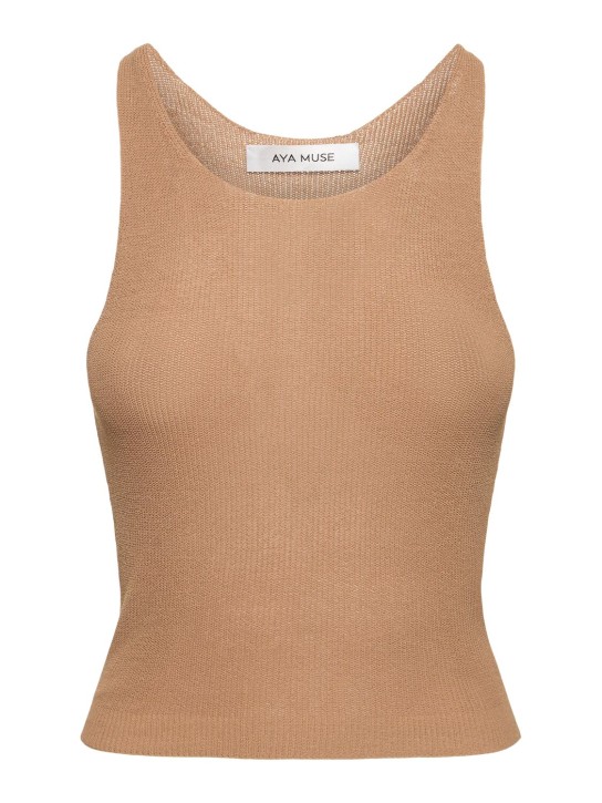 Faye knitted cotton blend tank top - Aya Muse - Women | Luisaviaroma