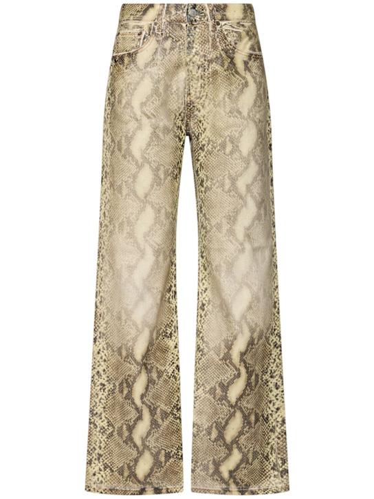 Python printed denim straight jeans - Acne Studios - Women | Luisaviaroma